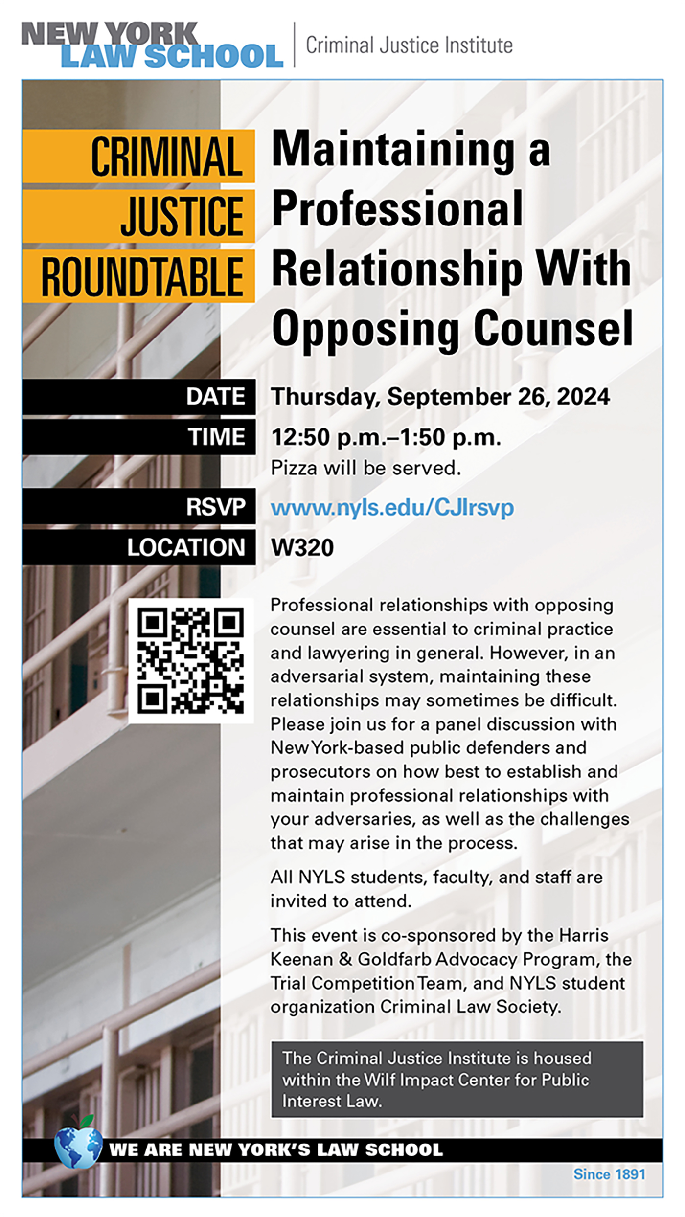 (Criminal Justice Roundtable) Maintaining a Professional Relationship ...
