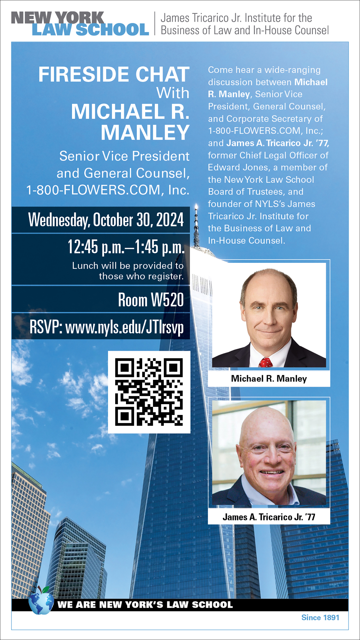 Fireside Chat With Michael R. Manley - New York Law School