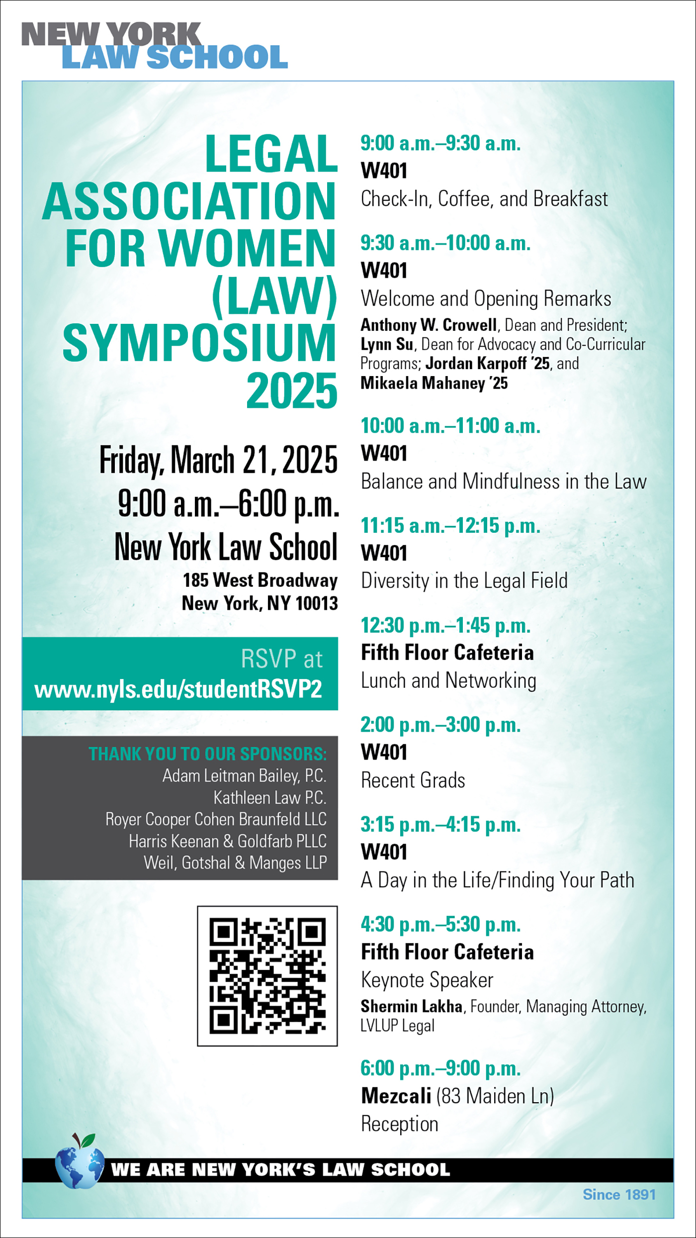 Legal Association for Women (LAW) Symposium 2025 - New York Law School